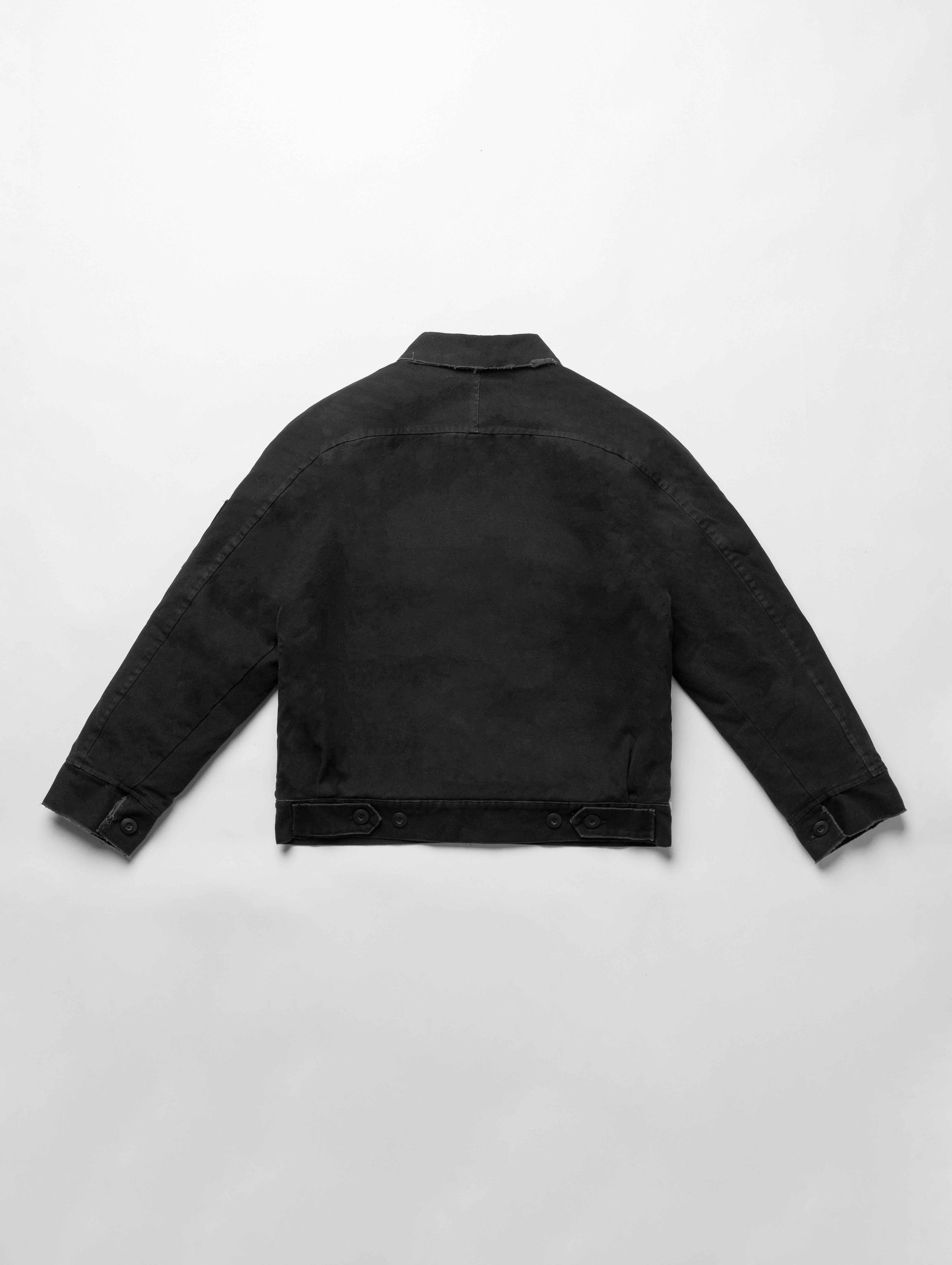 4-POCKET CANVAS WORK JACKET (VINTAGE BLACK) – O. FILES